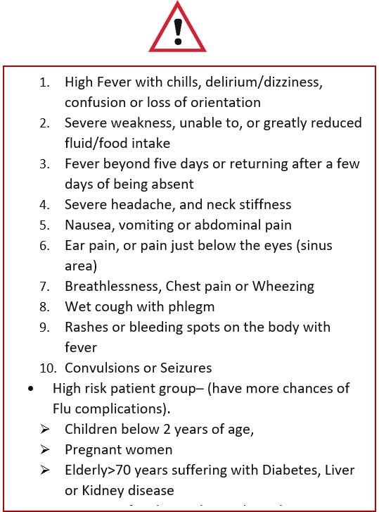 Common Cold and Flu- Know the difference, effective care and 10 alert signs